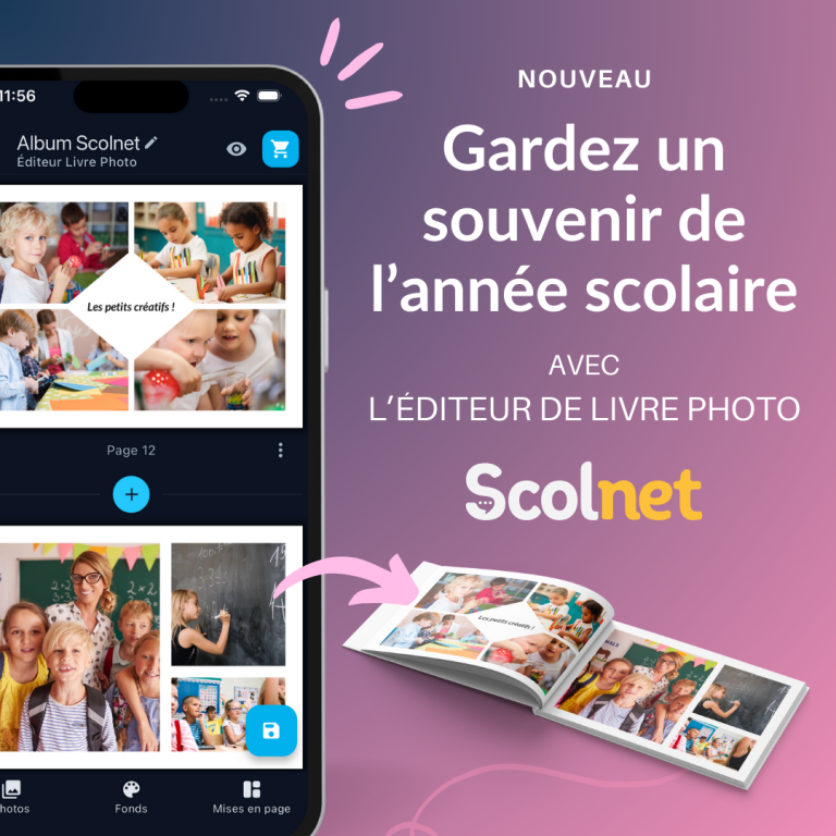 Gardez un souvenir de l'année scolaire avec le Livre Photo - Scolnet